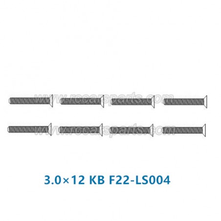 XLF F22A Parts Screw 3.0×12 KB F22-LS004