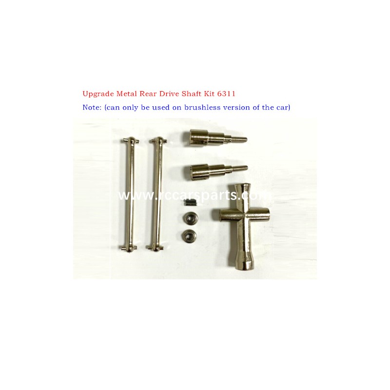 RC Car SCY-16101 Pro Upgrade Parts Metal Rear Drive Shaft Kit 6311