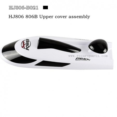 HJ806 RC Boat Parts Upper Cover Assembly Black HJ806-B021